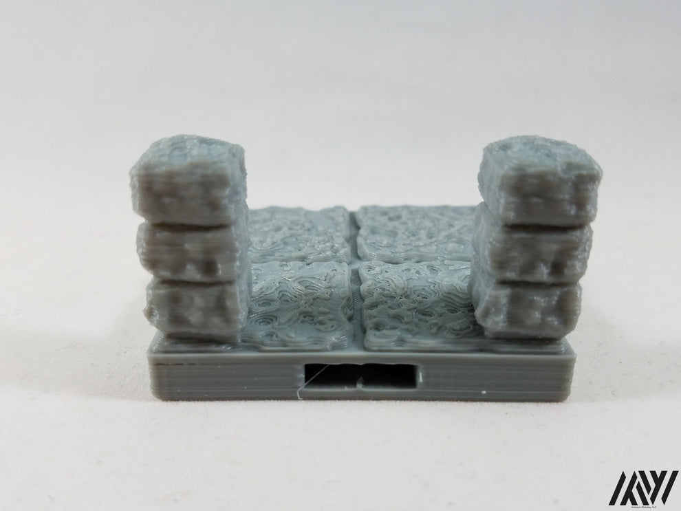 2 Pillar Half Height Tile – Archania Workshop