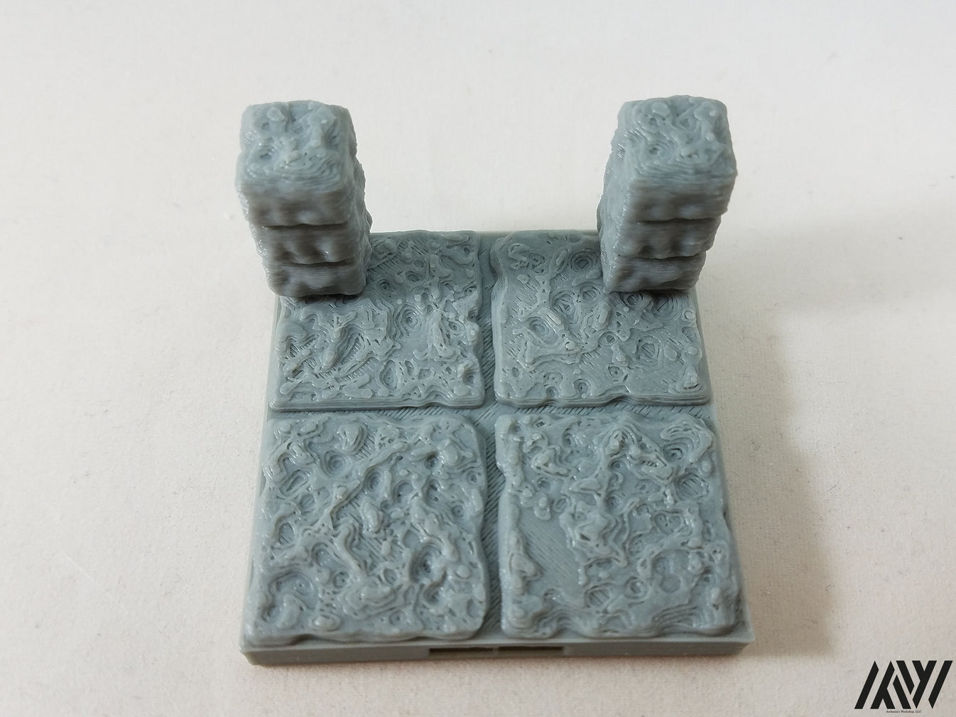 2 Pillar Half Height Tile – Archania Workshop