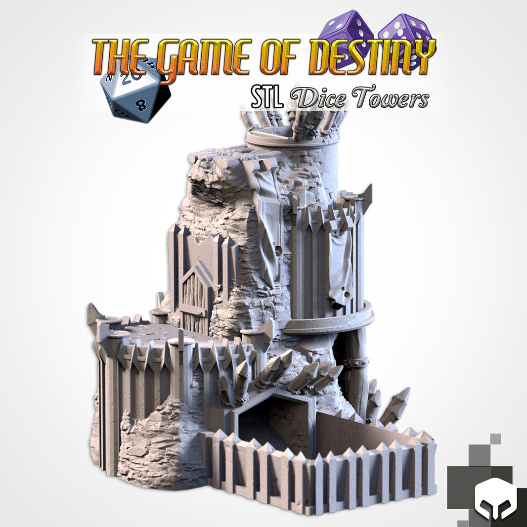 3D Printed Dice Towers – Archania Workshop
